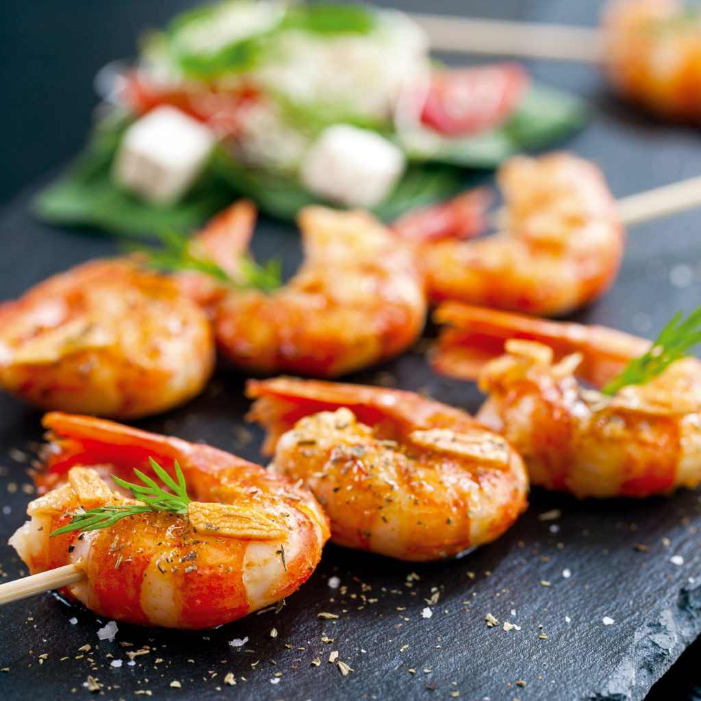 Recette brochette crevette au curry et au poivre de Timut